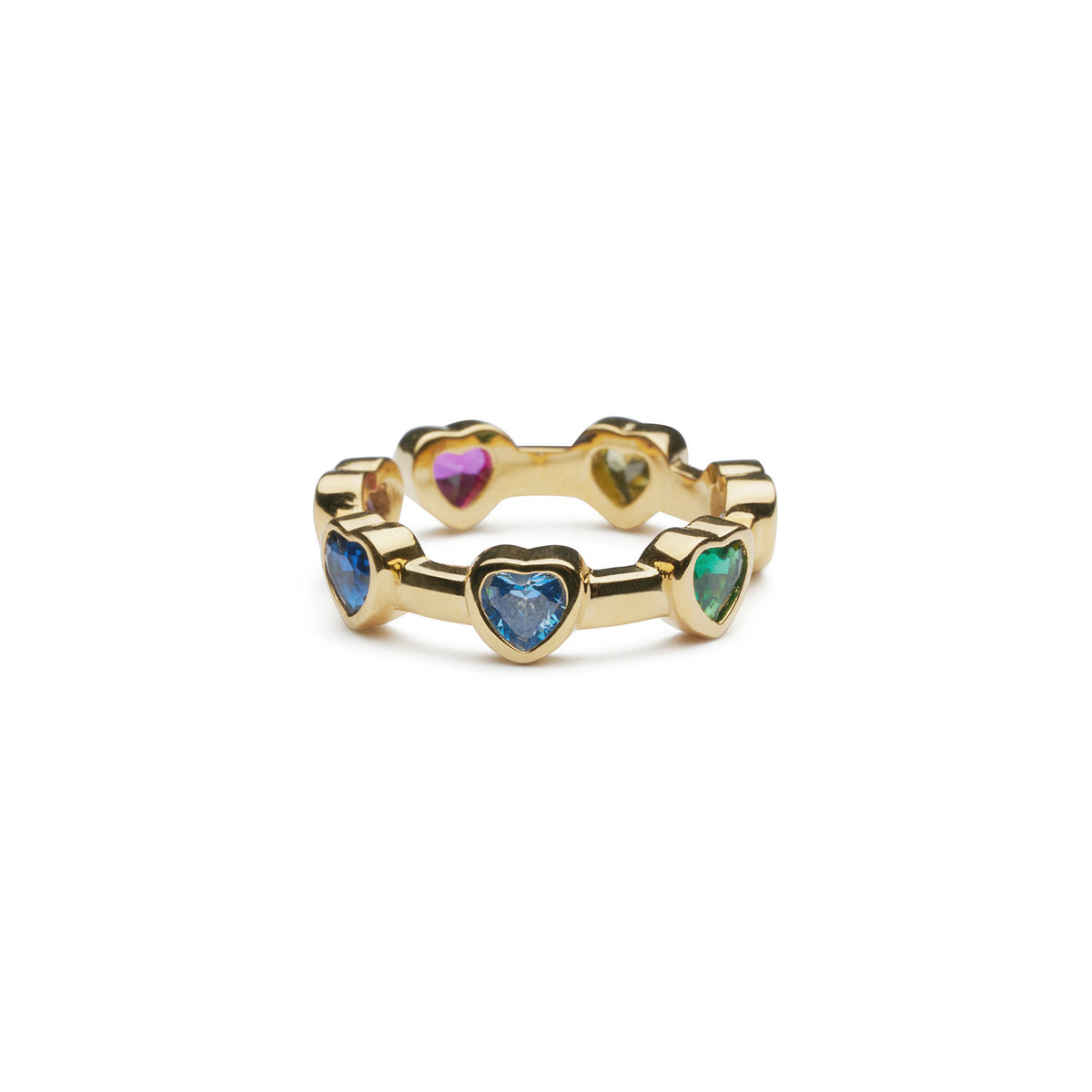 Valentine Rainbow Adjustable Ring | Shabella