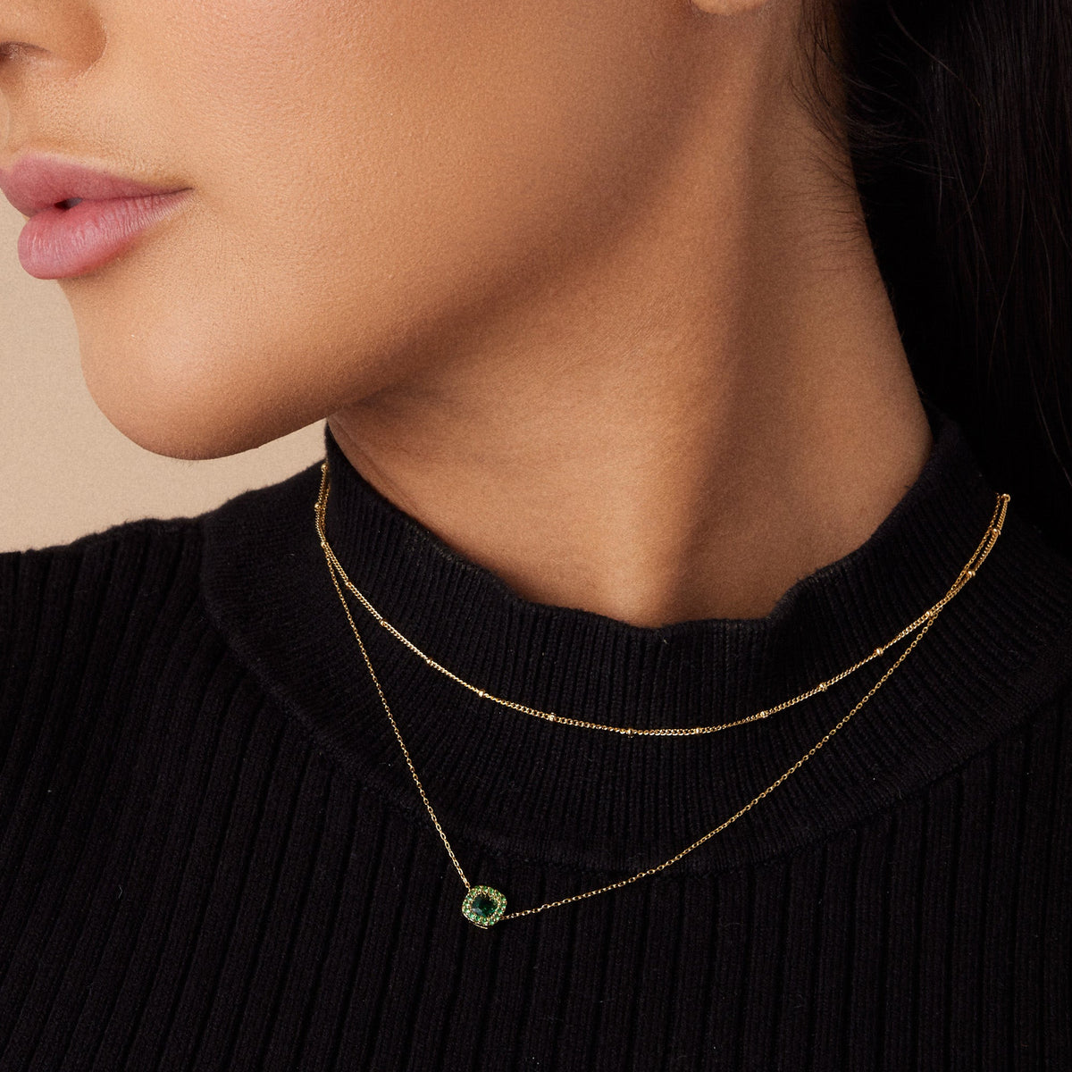 Layered Gem Necklace | Shabella