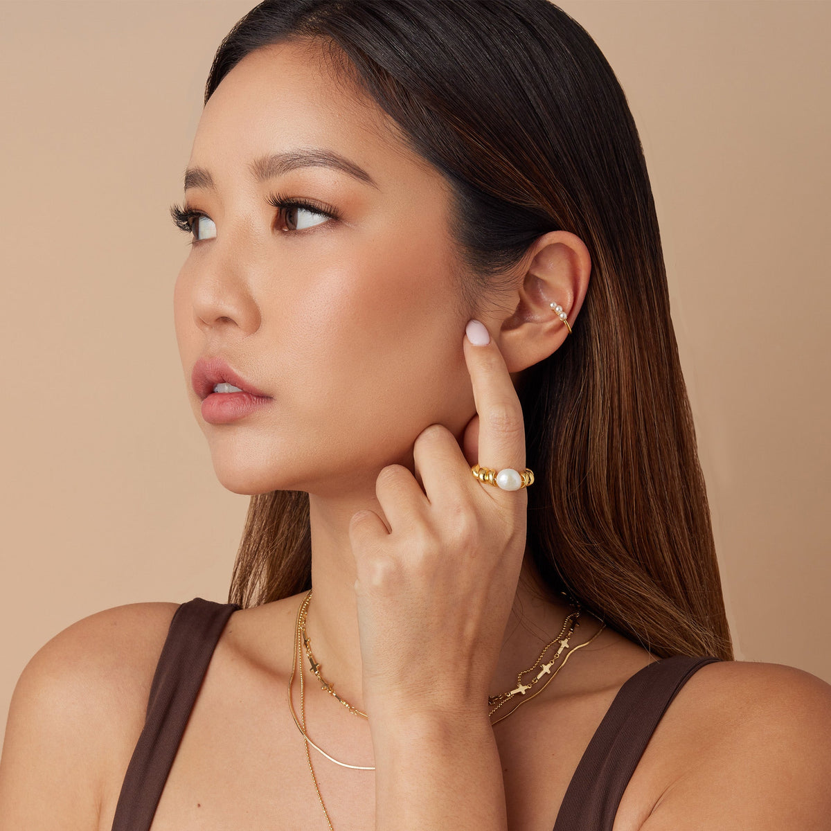 Braided Pearl Ring | Shabella